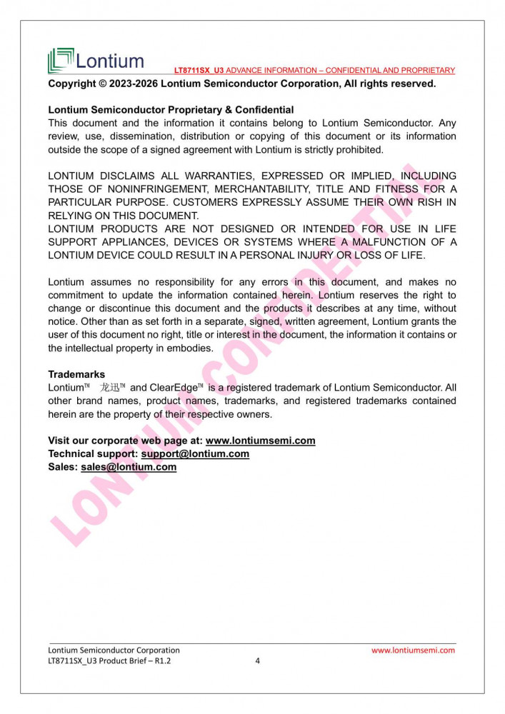 LT8711SX technical document page 4
