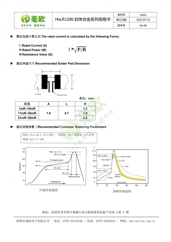 HoLR1206 datasheet page 3