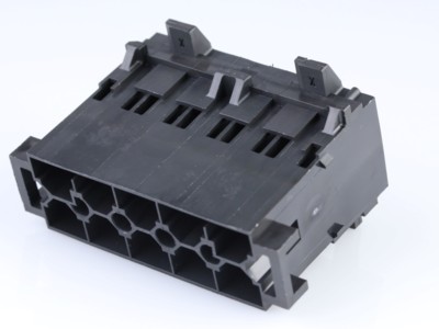 Mini-Fit Sr. Plug Housing, 10.00mm Pitch, Dual Row, Panel Mount, 10 Circuits, Black for sale