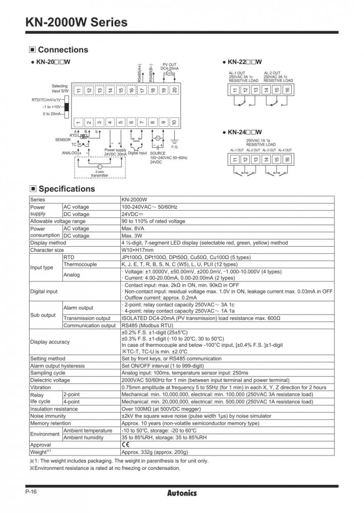 KN-2000 Series document page 2