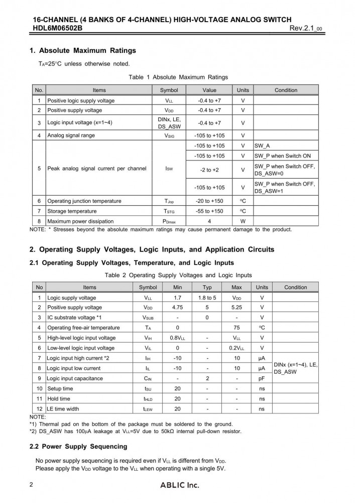 HDL6M06502B document page 2