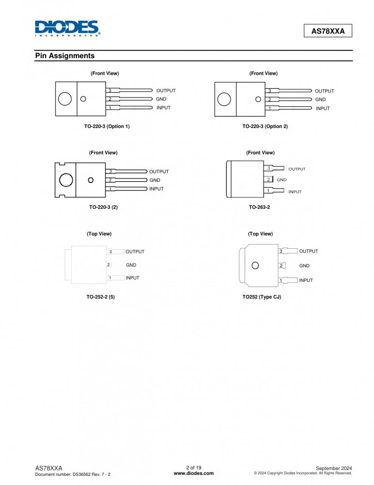 AS7805A datasheet page 2