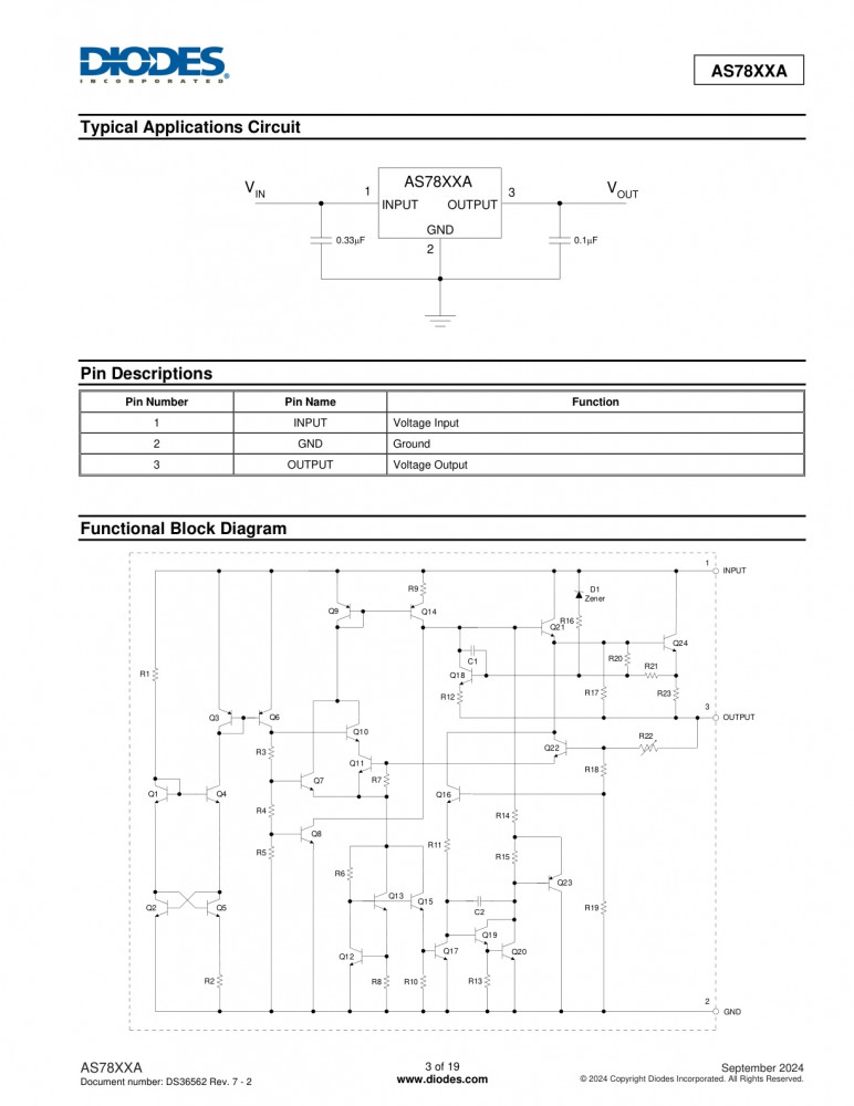 AS7805A datasheet page 3