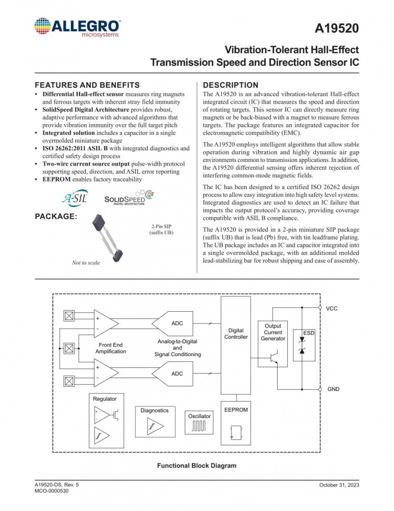 A19520 datasheet page 1