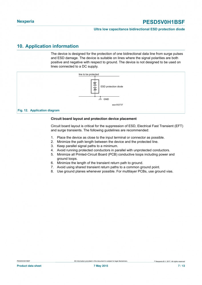PESD5V0H1BSF datasheet page 7
