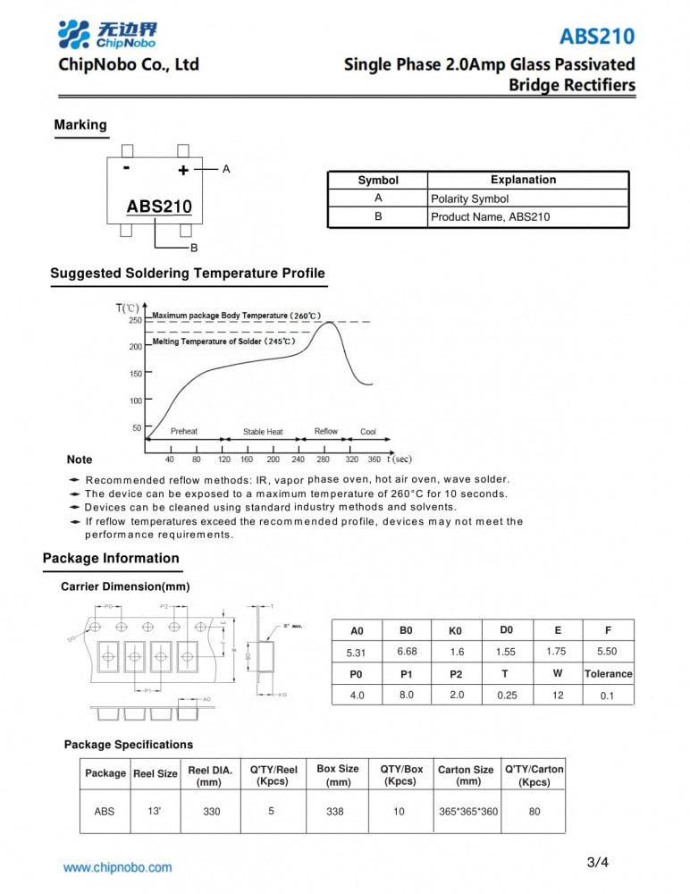 ABS210 datasheet page 3