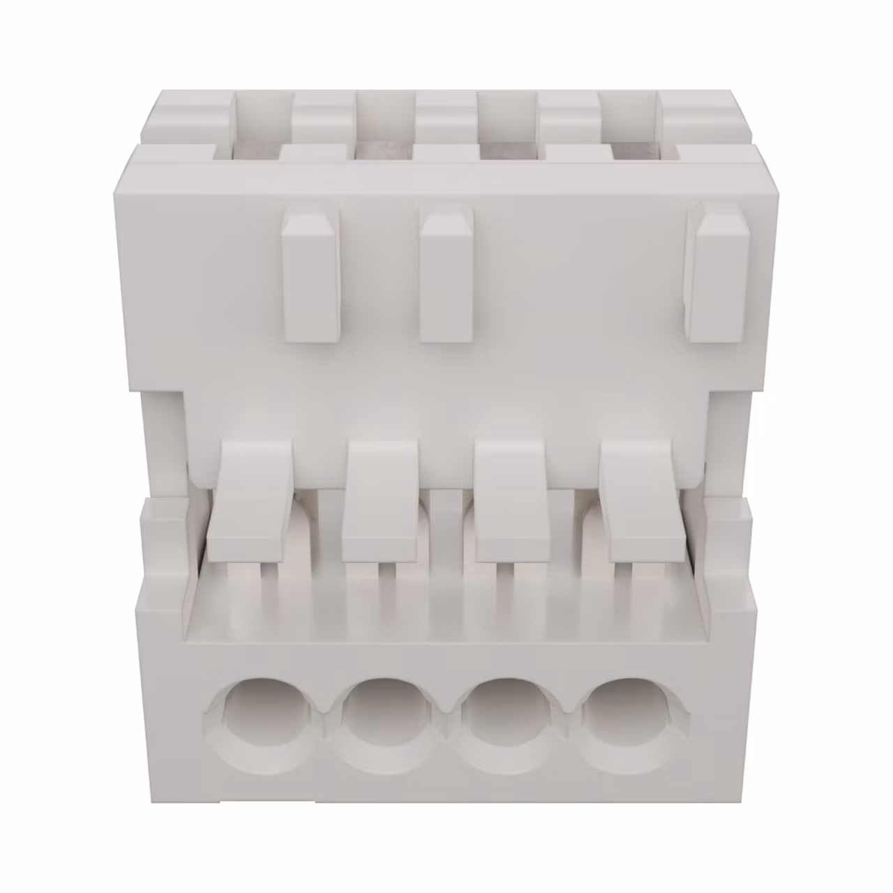 Appli-Mate RAST 2.5 IDT Housing, 2.50mm Pitch, Direct/Indirect, Female, 4 Circuits, Position Keys A and D Removed for sale