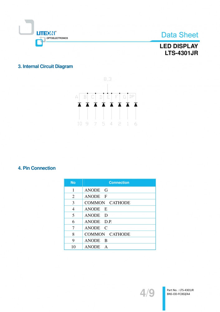 LTS-4301JR datasheet page 5