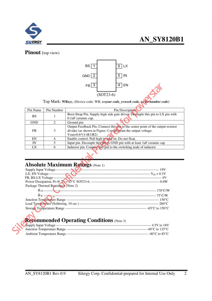 SY8120B1ABC datasheet page 2