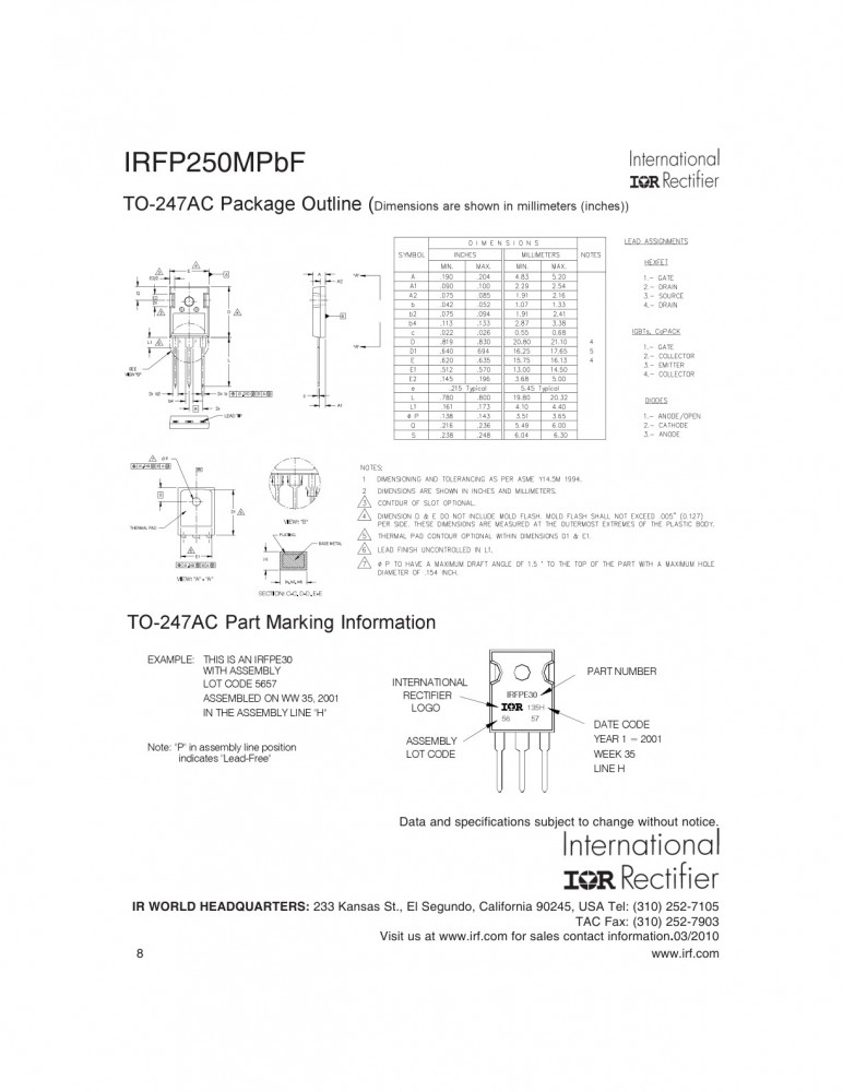 IRFP250MPBF datasheet page 8