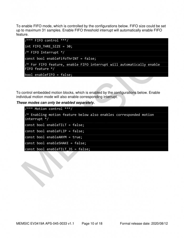 EV3419A technical document page 10