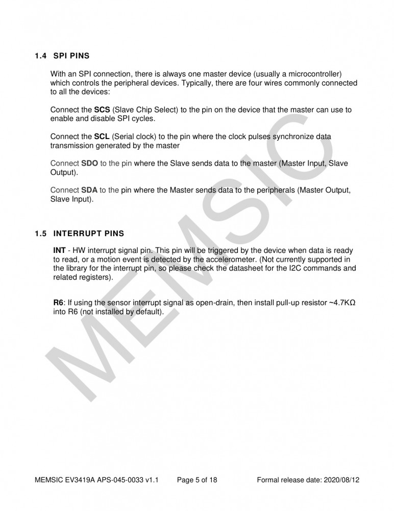 EV3419A technical document page 5