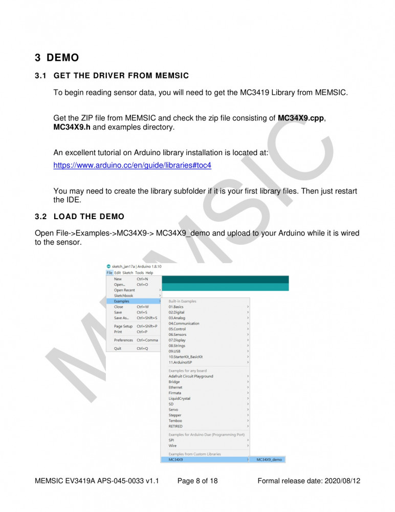 EV3419A technical document page 8