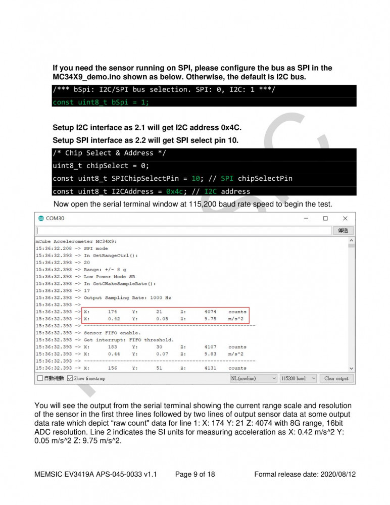EV3419A technical document page 9
