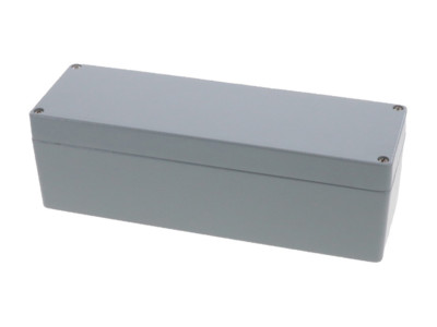 Enclosure, Die-cast Aluminum, S-8100 Series, without External Mounting Flanges, 330 x 230 x 181mm Outside Dimensions, Light Grey RAL 7035