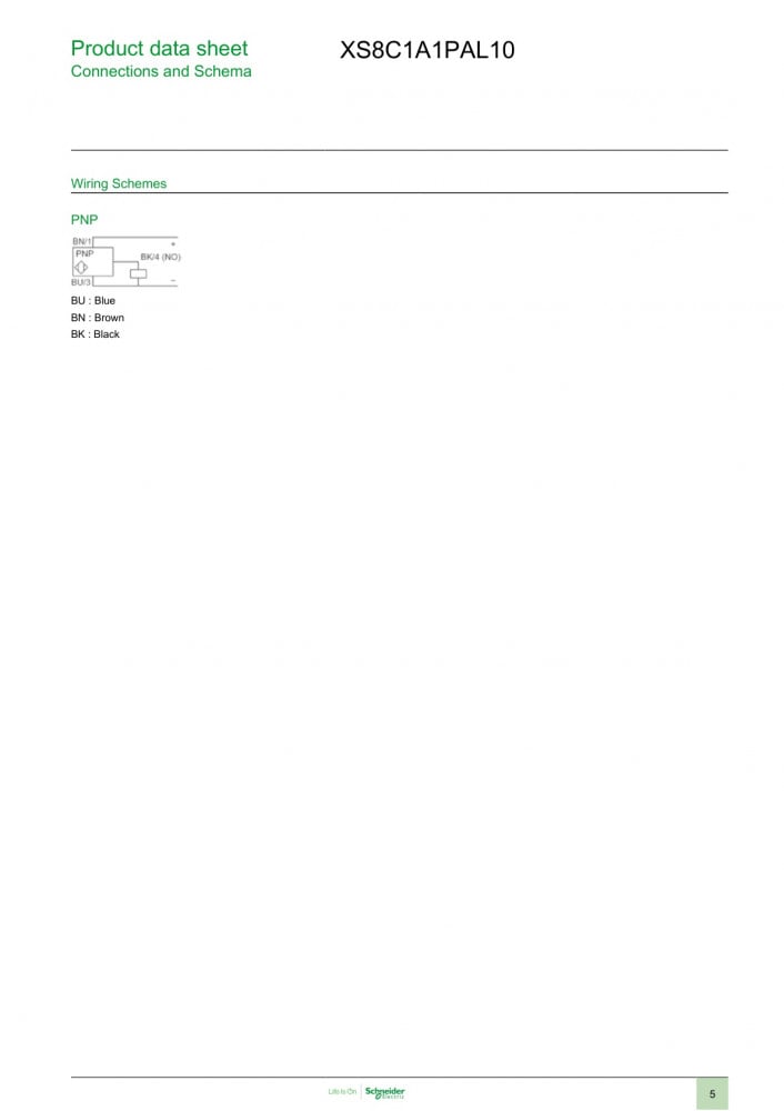 XS8C1A1PAL10 technical document page 5
