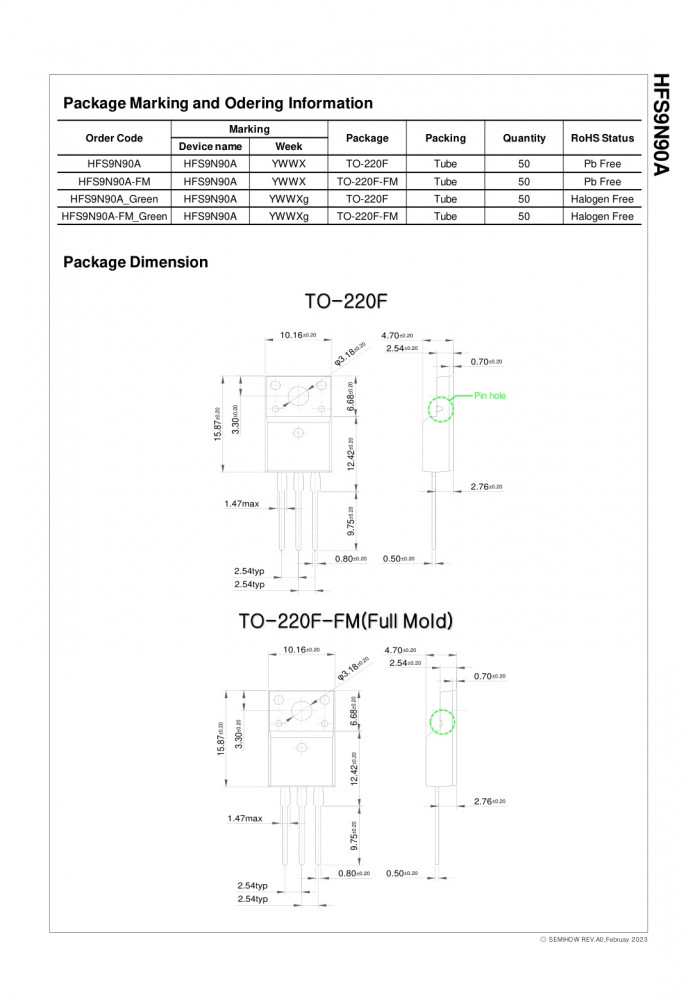 HFS9N90A datasheet page 6