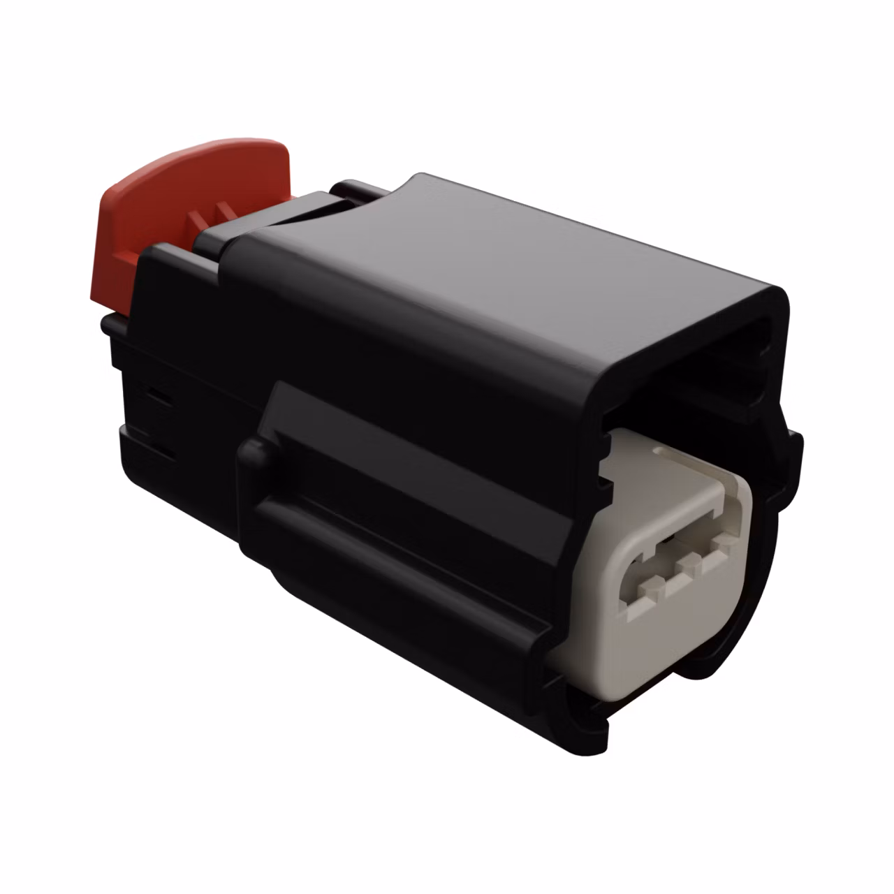 2.54mm MX64 Sealed Single Row Crimp Housing, MX64 Terminal, Black, 3 Circuits, Key B, with CPA Lock for sale