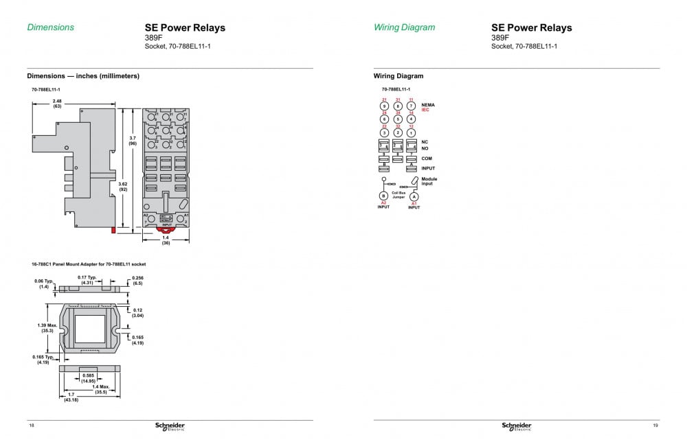 Schneider SE Power Relays catalog page 10