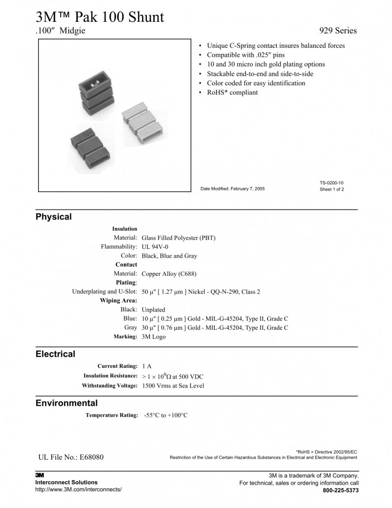 3M 929870-01-01-RA technical document page 1