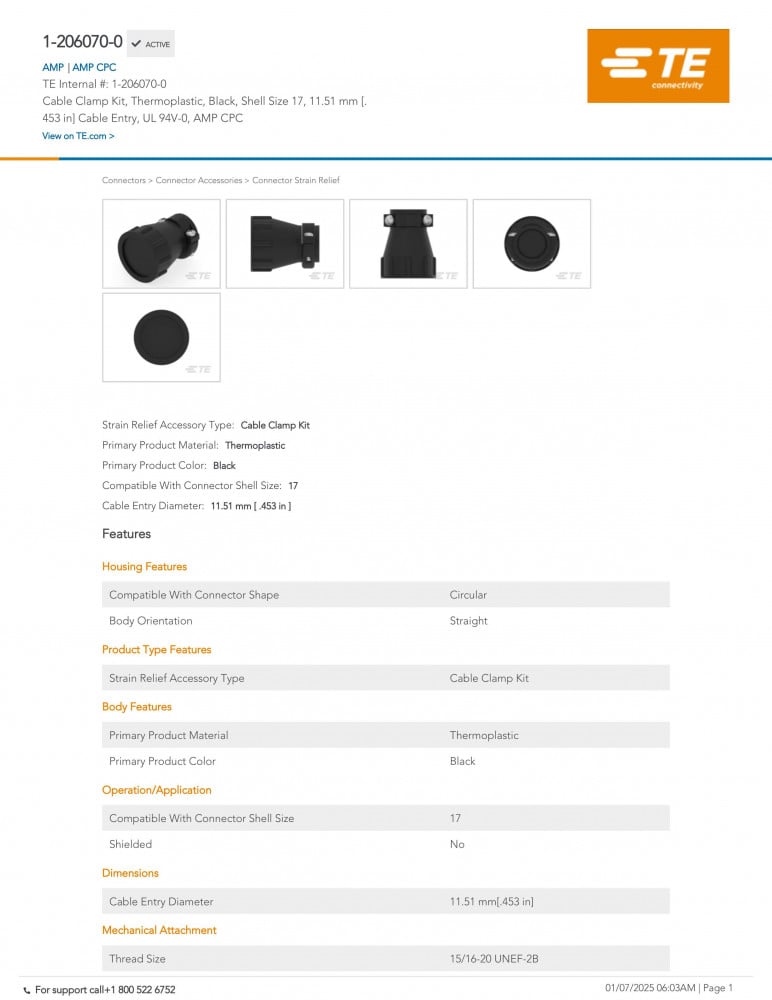 1-206070-0 technical document page 1