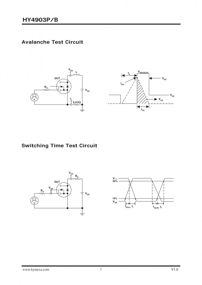 HY4903P datasheet page 7