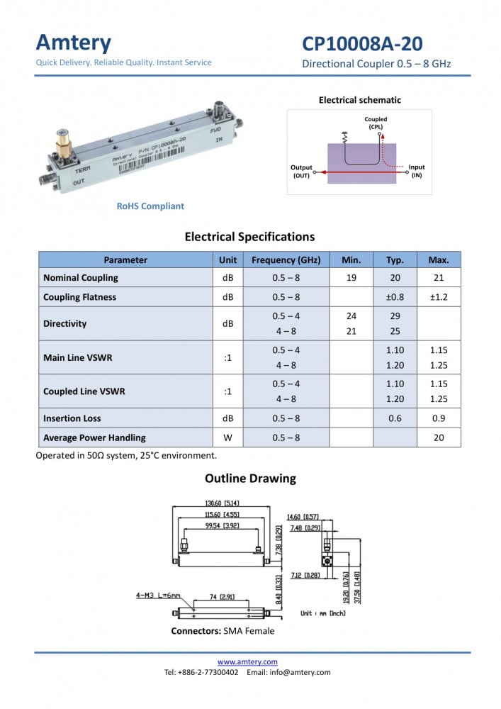 CP10008A-20 product documentation page 1