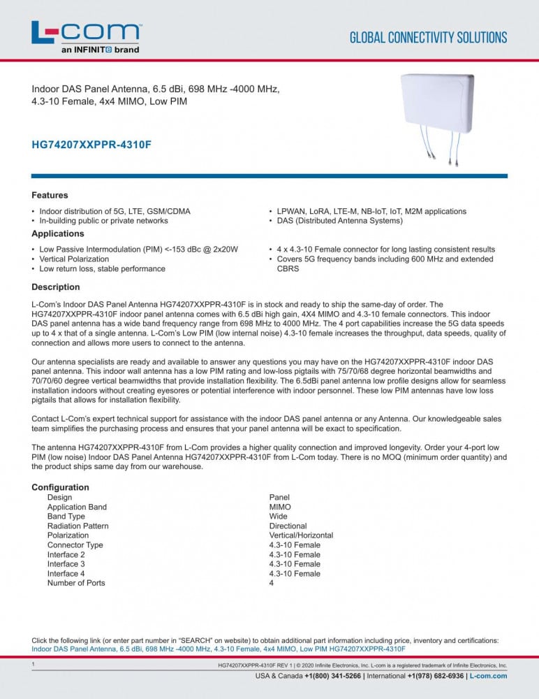HG74207XXPPR-4310F technical document page 1