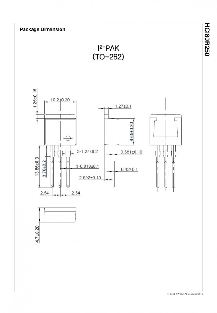 HCI80R250 technical document page 7