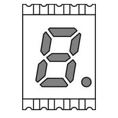 Kingbright ACSA03-41SGWA-F01 LED Numeric Display for sale