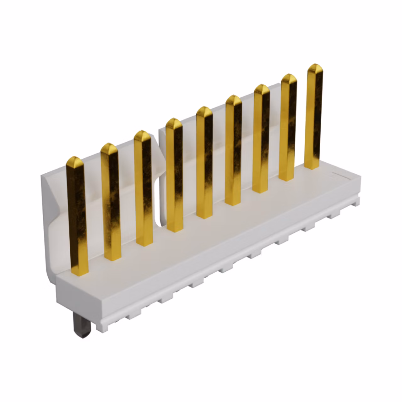 KK 396 Header, Vertical, Friction Lock, 9 Circuits, Gold (Au) Plating for sale