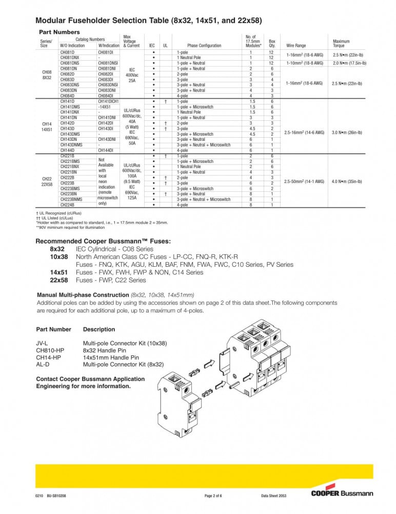 EATON CH Series datasheet page 2