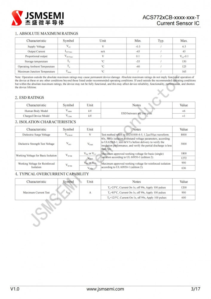 ACS772 datasheet page 3