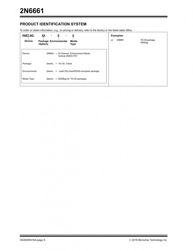 2N6661 datasheet page 8
