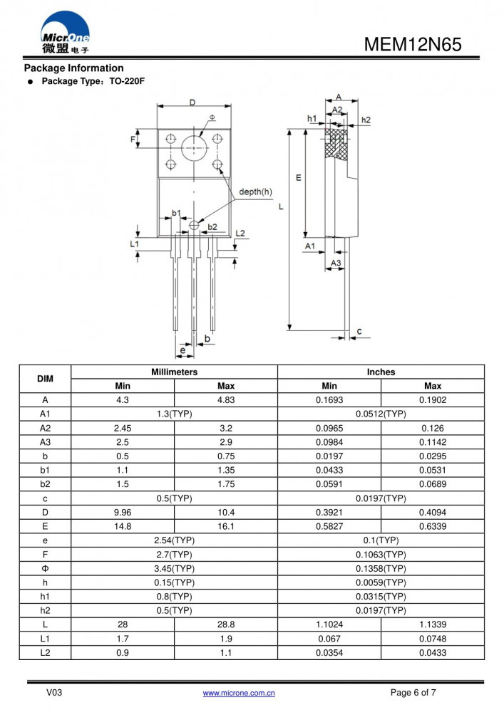 MEM12N65A3G datasheet page 6