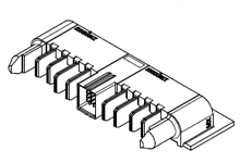 2.00mm, 5.50mm Pitch EXTreme Ten60Power Right-Angle Plug Assembly with Guide Pins, 4 DC Power Circuits, 20 Signal Circuits, 6 DC Power Circuits