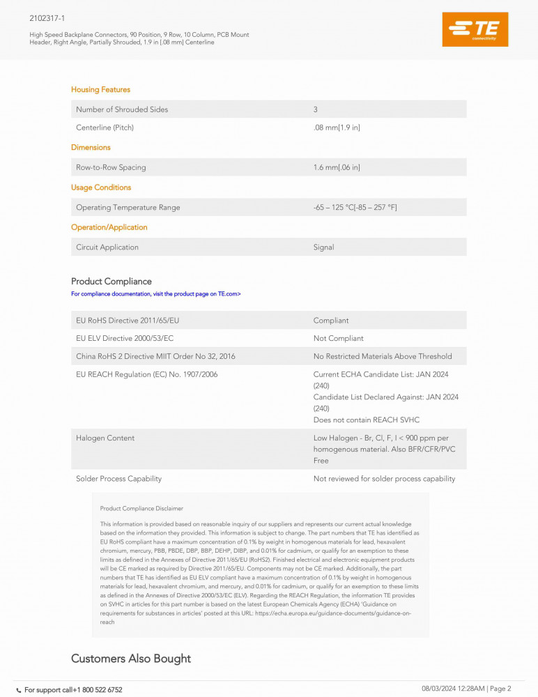 TE Connectivity 8-34071-1 technical document page 2