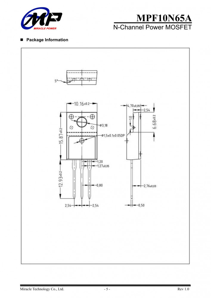 MPF10N65A datasheet page 5
