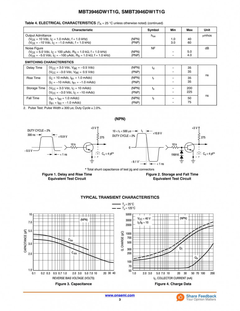 MBT3946DW1T2G datasheet page 3
