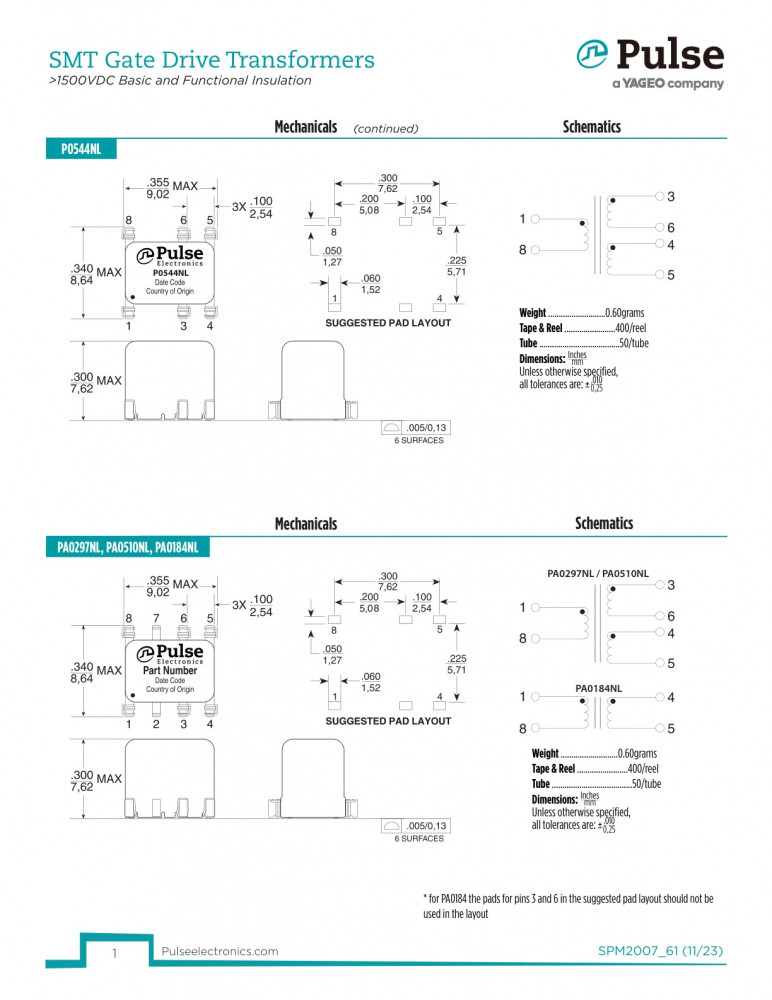 PA0264NLT datasheet page 3