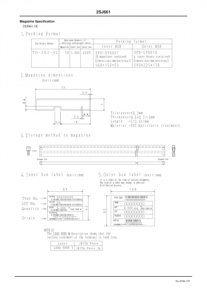 2SJ661 datasheet page 7