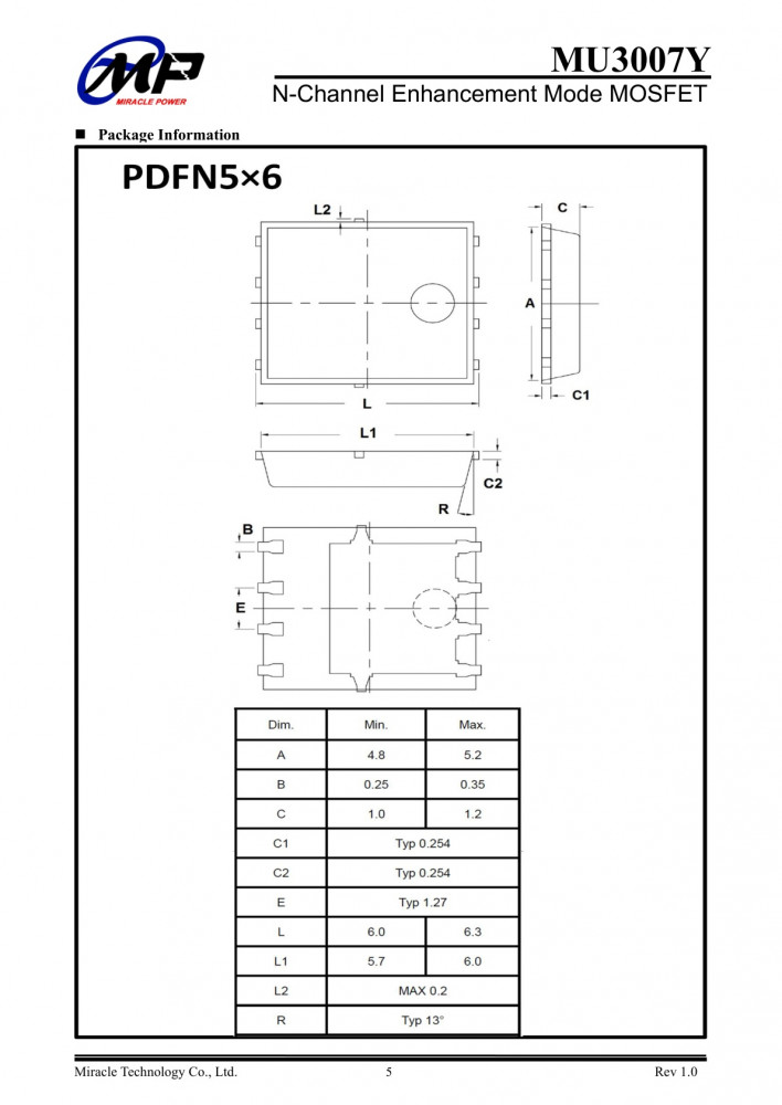 MU3007Y datasheet page 5
