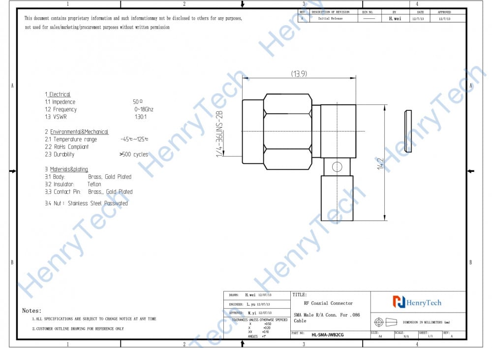 HL-SMA-JWB2CG technical document preview