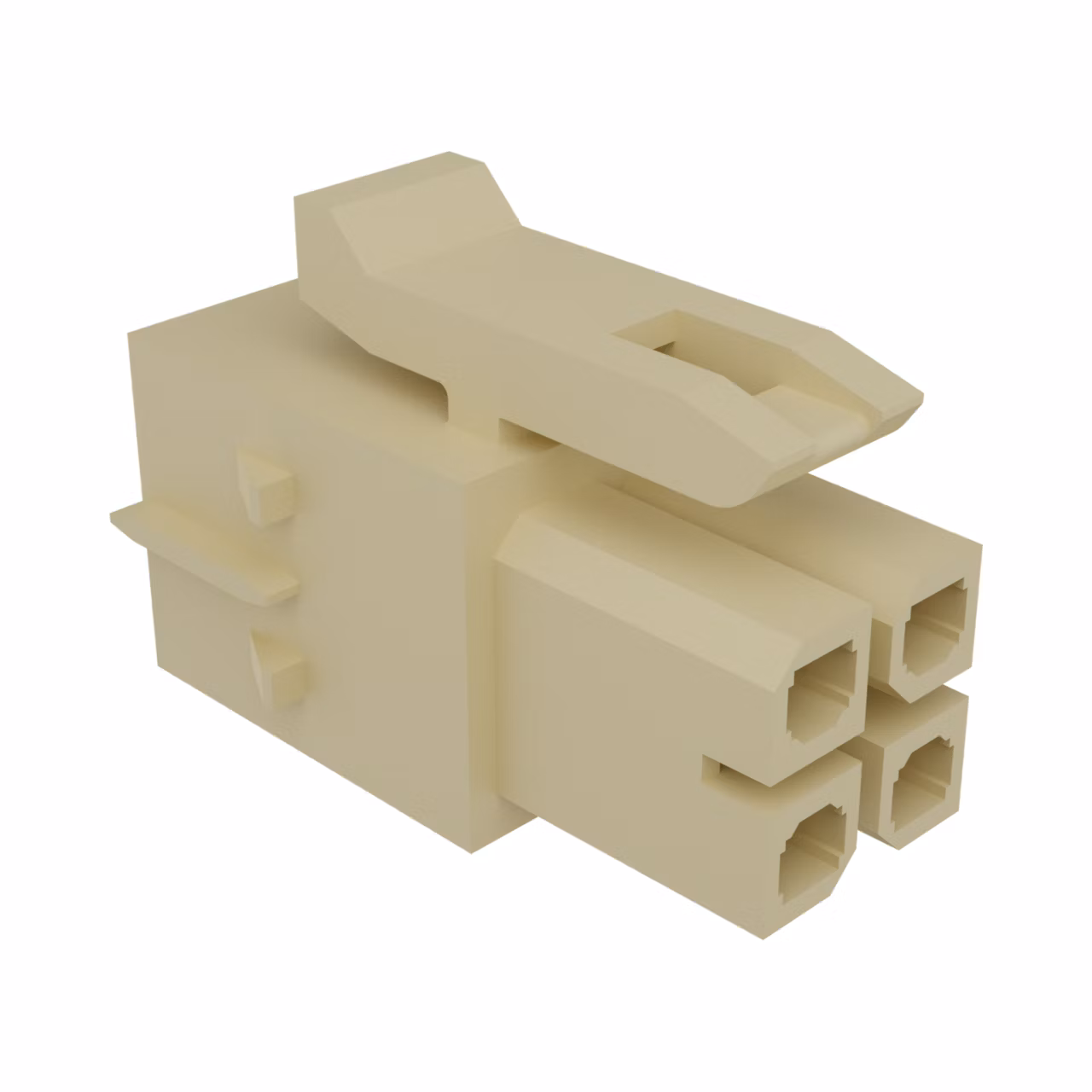 Micro-Fit+ Versa Color Receptacle Housing, Dual Row, 4 Circuits, UL 94V-0, Glow-Wire Capable, Natural for sale