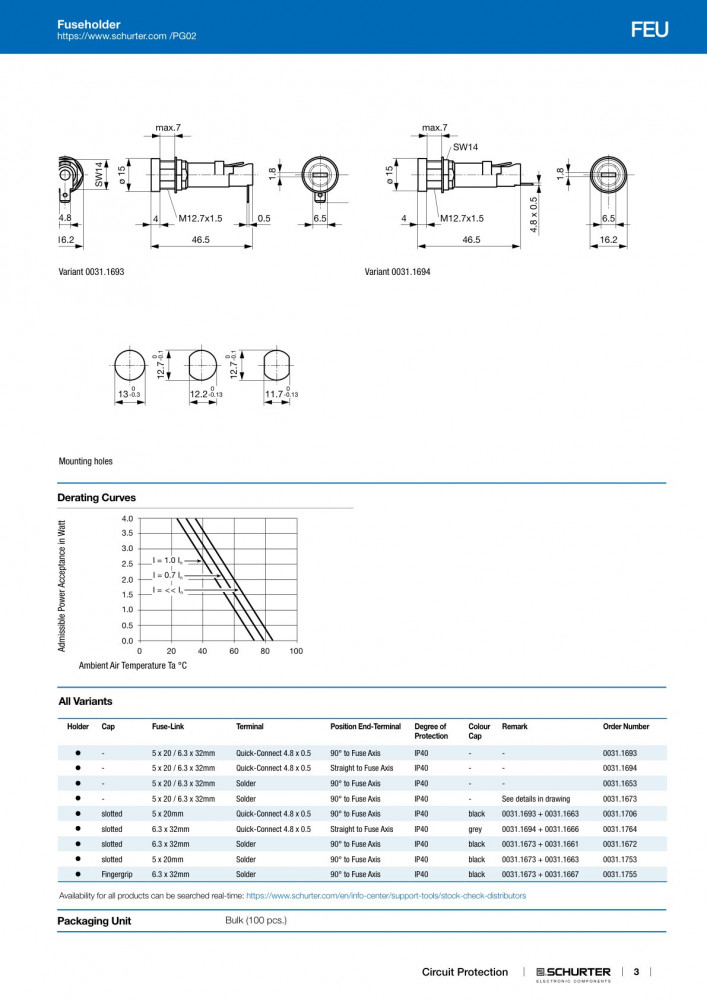 SCHURTER 0031.1659 technical document page 3