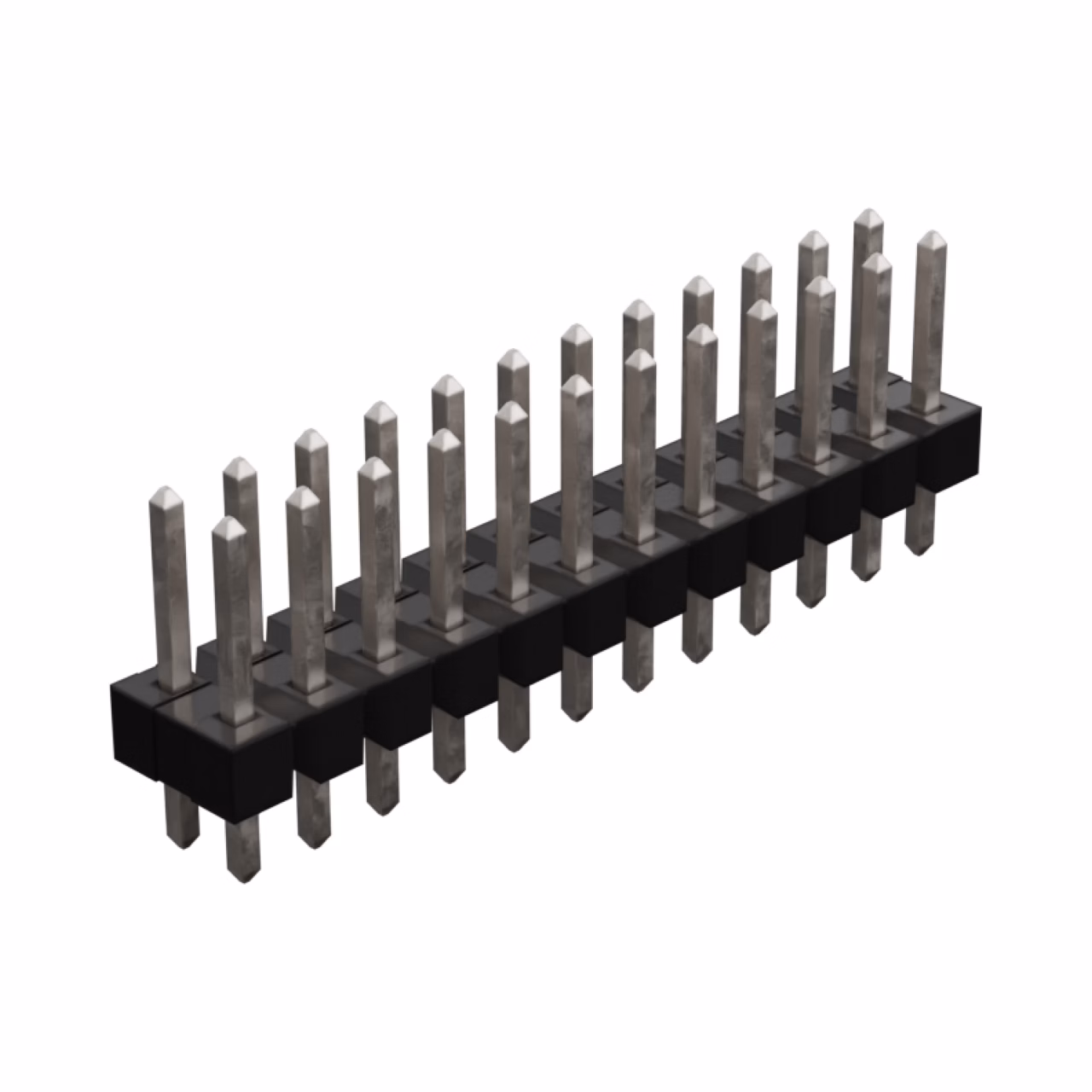 C-Grid Header, 2.54mm Pitch, Through Hole, Dual Row, Vertical, 24 Circuits, 2.54µm Tin (Sn) Plating, Tray Packaging, Lead-Free for sale