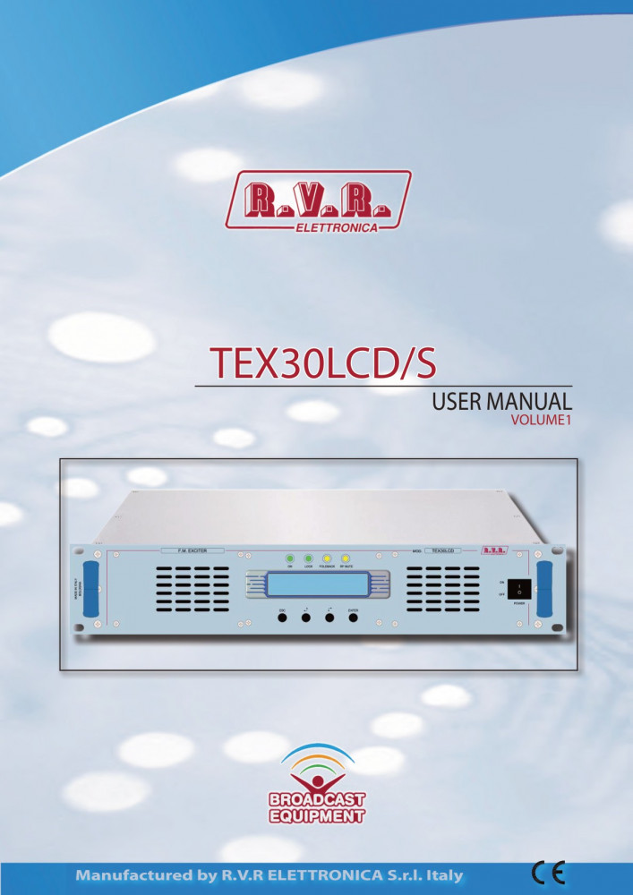 TEX30LCD/S manual page 1
