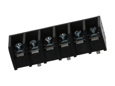 12.70mm Pitch Beau PCB Tri-Barrier Terminal Strip, without Mounting Ends, 600V, 3 Circuits