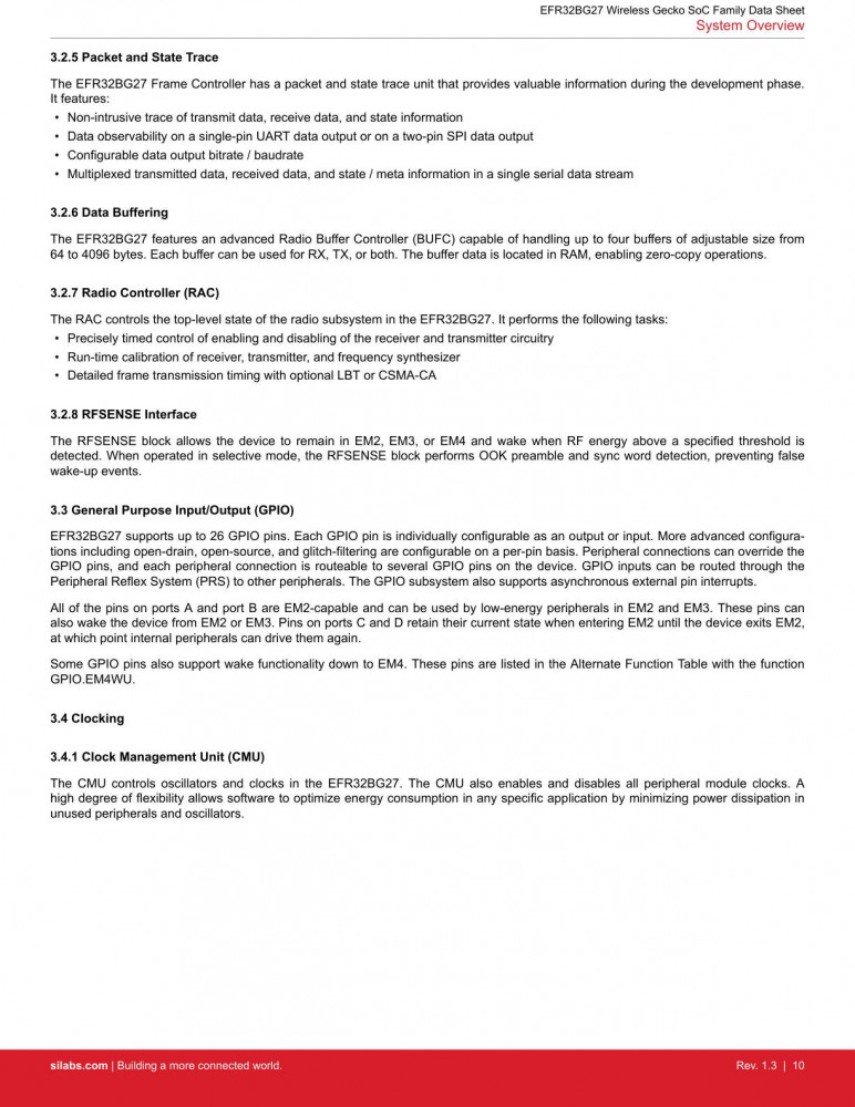 EFR32BG27 datasheet page 10