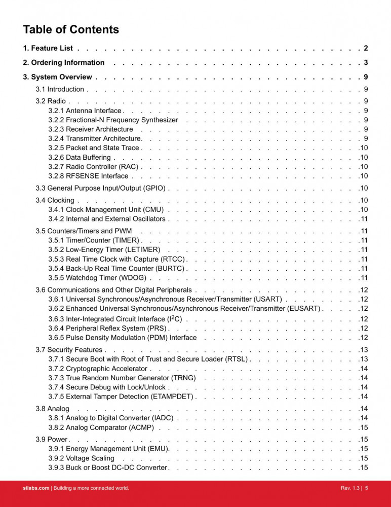 EFR32BG27 datasheet page 5